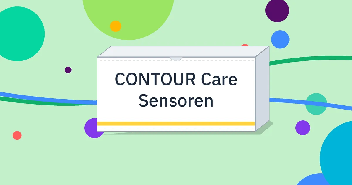 Symbolbild: Packung mit der Aufschrift CONTOUR Care Sensoren (PZN 17549902) – Verfügbarkeit und Bezug in Apotheken in Frankfurt am Main