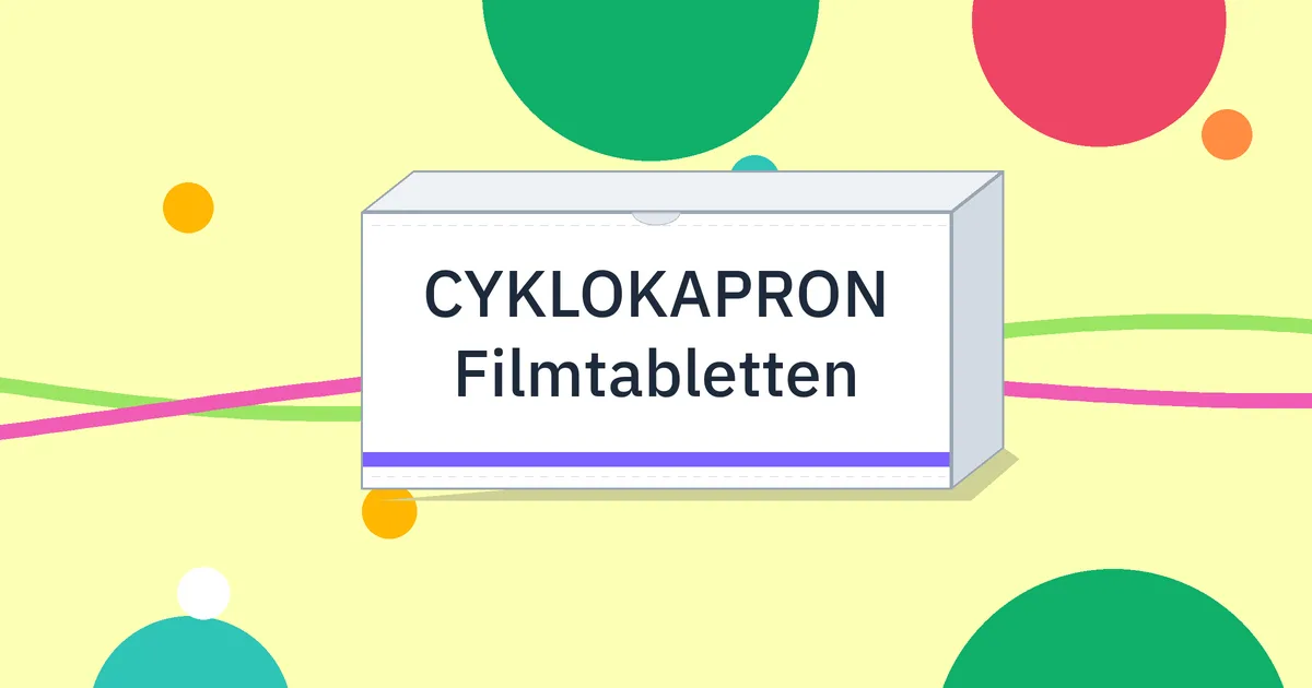 Symbolbild: Packung mit der Aufschrift CYKLOKAPRON Filmtabletten (PZN 07685099) – Verfügbarkeit und Bezug in Apotheken in Frankfurt am Main