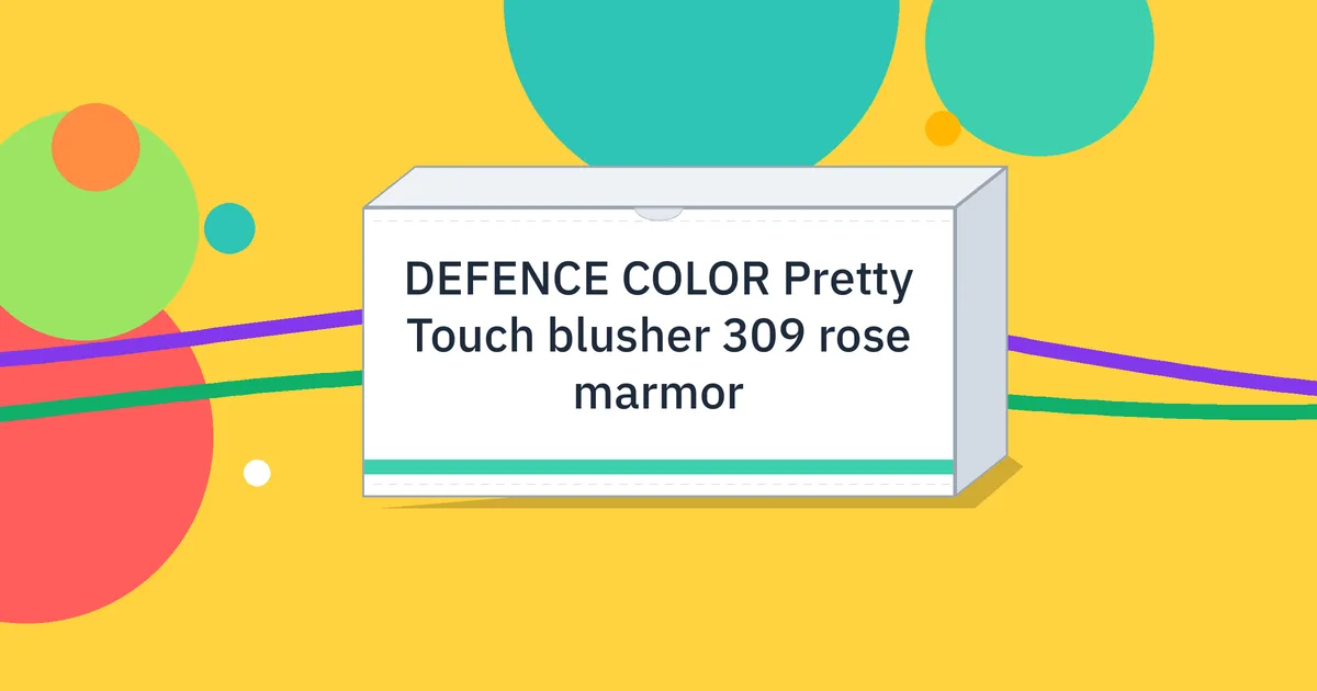 Symbolbild: Packung mit der Aufschrift DEFENCE COLOR Pretty Touch blusher 309 rose marmor (PZN 12478617) – Verfügbarkeit und Bezug in Apotheken in Frankfurt am Main