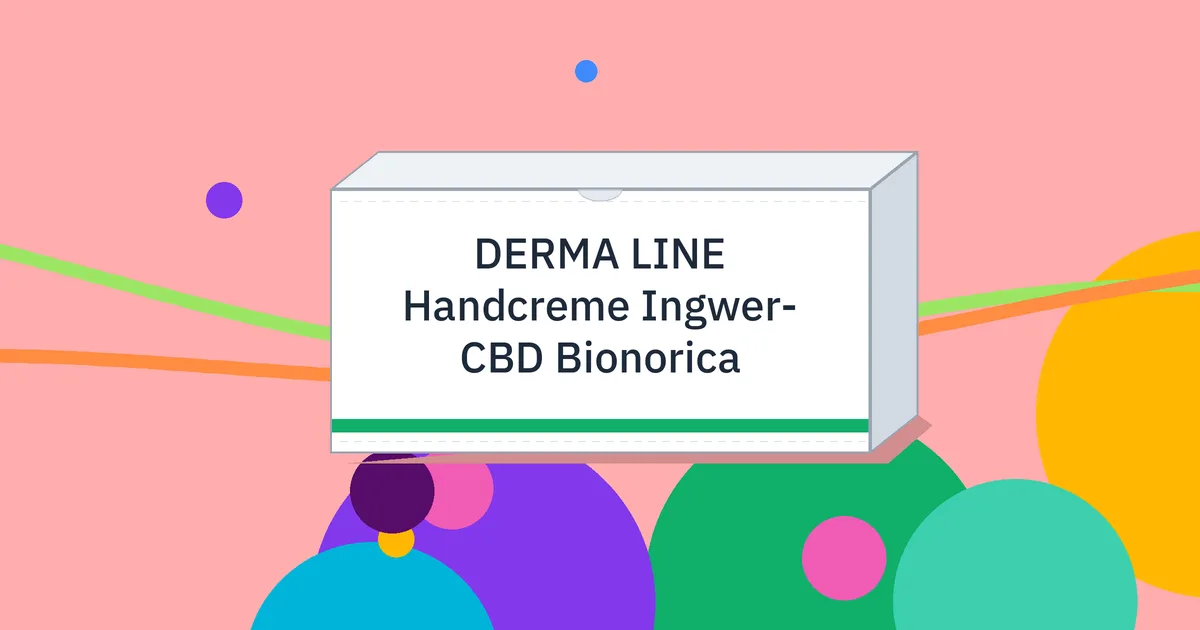 Symbolbild: Packung mit der Aufschrift DERMA LINE Handcreme Ingwer-CBD Bionorica (PZN 16842497) – Verfügbarkeit und Bezug in Apotheken in Frankfurt am Main