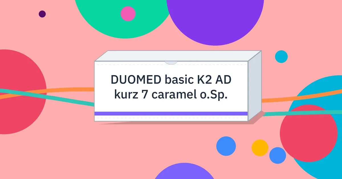Symbolbild: Packung mit der Aufschrift DUOMED basic K2 AD kurz 7 caramel o.Sp. (PZN 20907357) – Verfügbarkeit und Bezug in Apotheken in Frankfurt am Main