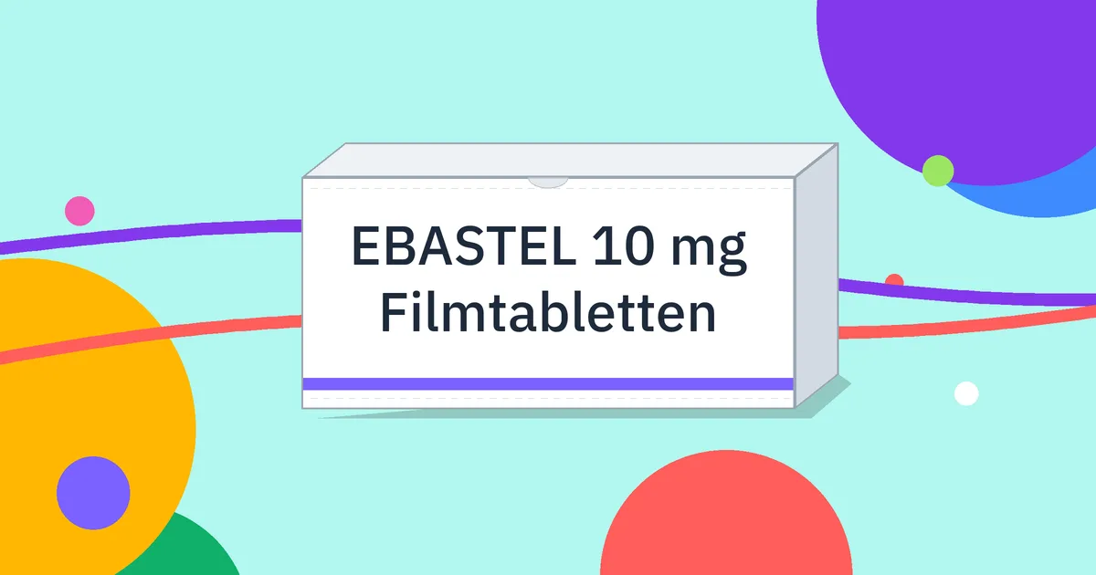 Symbolbild: Packung mit der Aufschrift EBASTEL 10 mg Filmtabletten (PZN 09477057) – Verfügbarkeit und Bezug in Apotheken in Frankfurt am Main