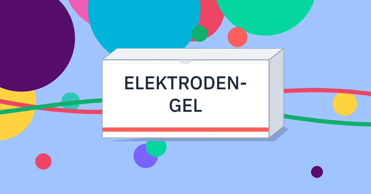 Symbolbild: Packung mit der Aufschrift ELEKTRODEN-GEL (PZN 01256635) – Verfügbarkeit und Bezug in Apotheken in Frankfurt am Main