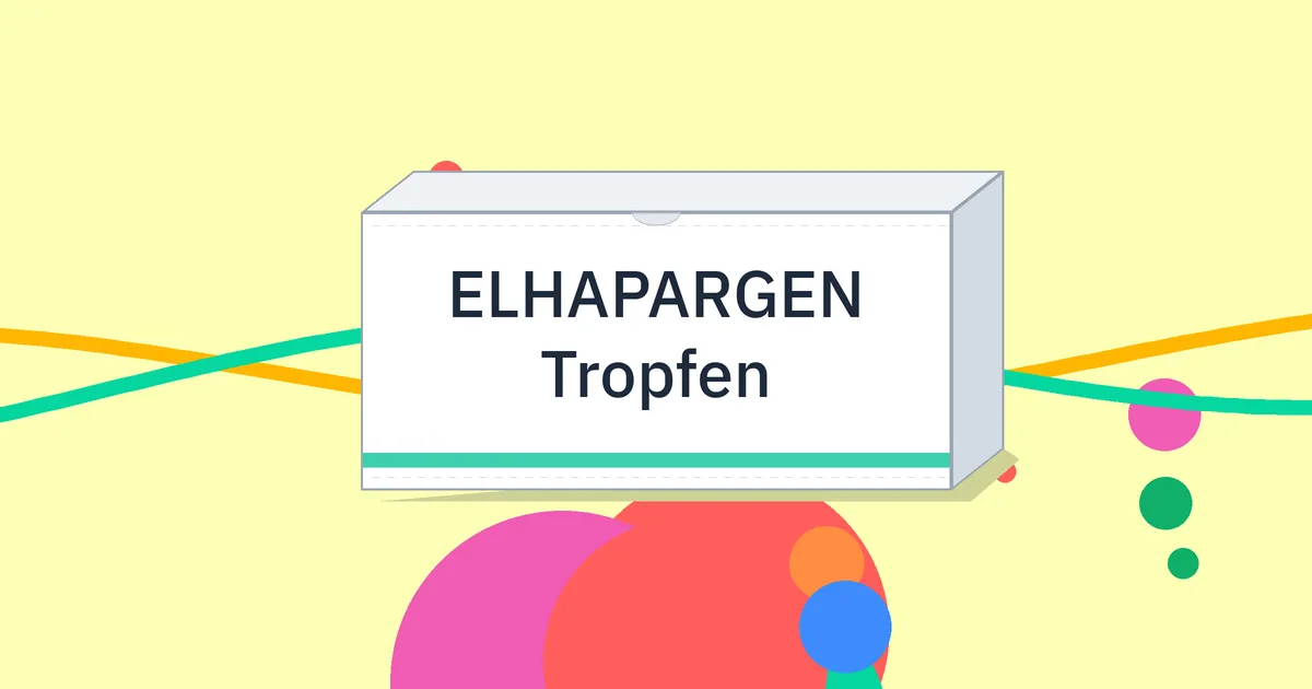Symbolbild: Packung mit der Aufschrift ELHAPARGEN Tropfen (PZN 04189951) – Verfügbarkeit und Bezug in Apotheken in Frankfurt am Main