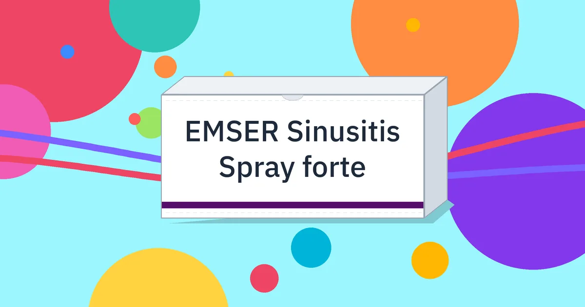 Symbolbild: Packung mit der Aufschrift EMSER Sinusitis Spray forte (PZN 11675184) – Verfügbarkeit und Bezug in Apotheken in Frankfurt am Main