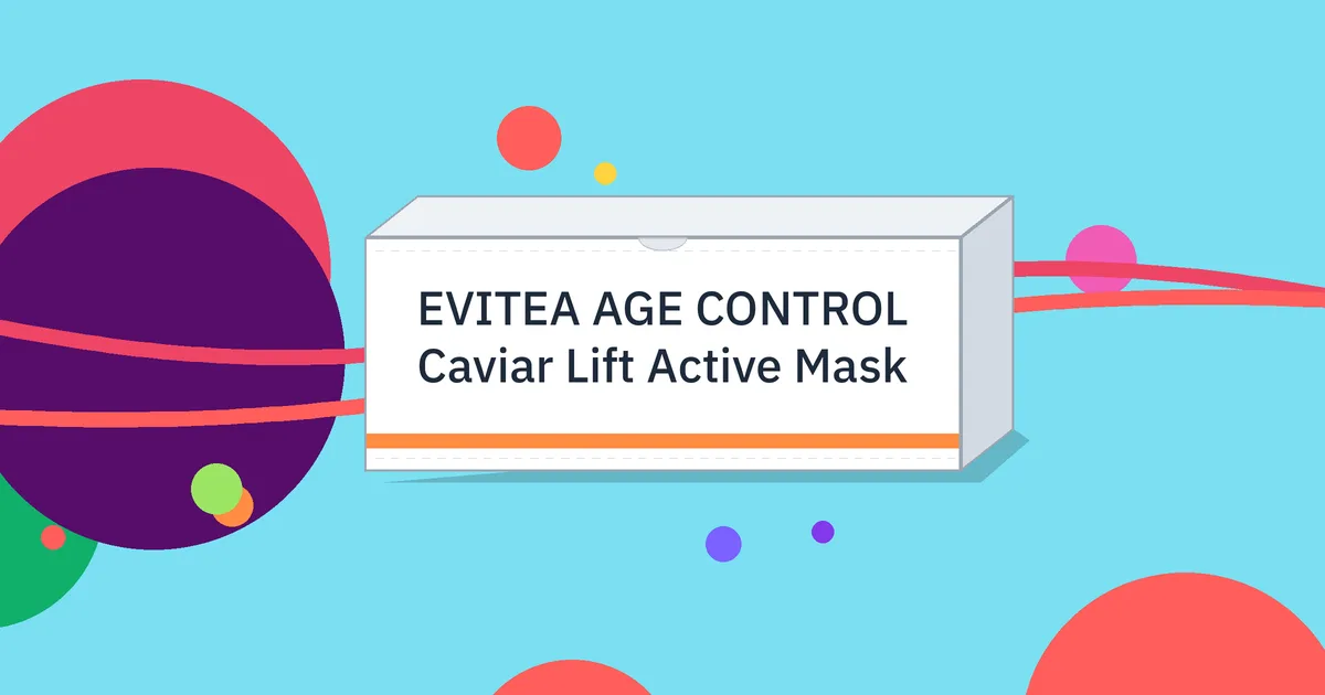 Symbolbild: Packung mit der Aufschrift EVITEA AGE CONTROL Caviar Lift Active Mask (PZN 16611533) – Verfügbarkeit und Bezug in Apotheken in Frankfurt am Main