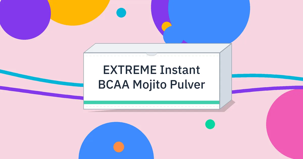 Symbolbild: Packung mit der Aufschrift EXTREME Instant BCAA Mojito Pulver (PZN 13706546) – Verfügbarkeit und Bezug in Apotheken in Frankfurt am Main