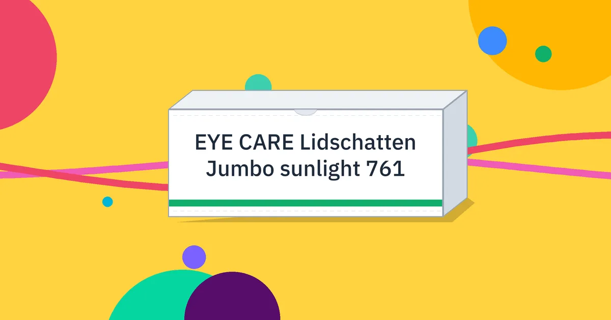 Symbolbild: Packung mit der Aufschrift EYE CARE Lidschatten Jumbo sunlight 761 (PZN 11058379) – Verfügbarkeit und Bezug in Apotheken in Frankfurt am Main