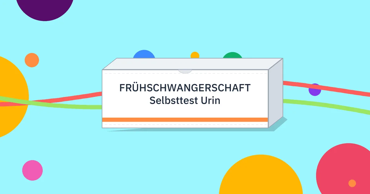 Symbolbild: Packung mit der Aufschrift FRÜHSCHWANGERSCHAFT Selbsttest Urin (PZN 18795282) – Verfügbarkeit und Bezug in Apotheken in Frankfurt am Main