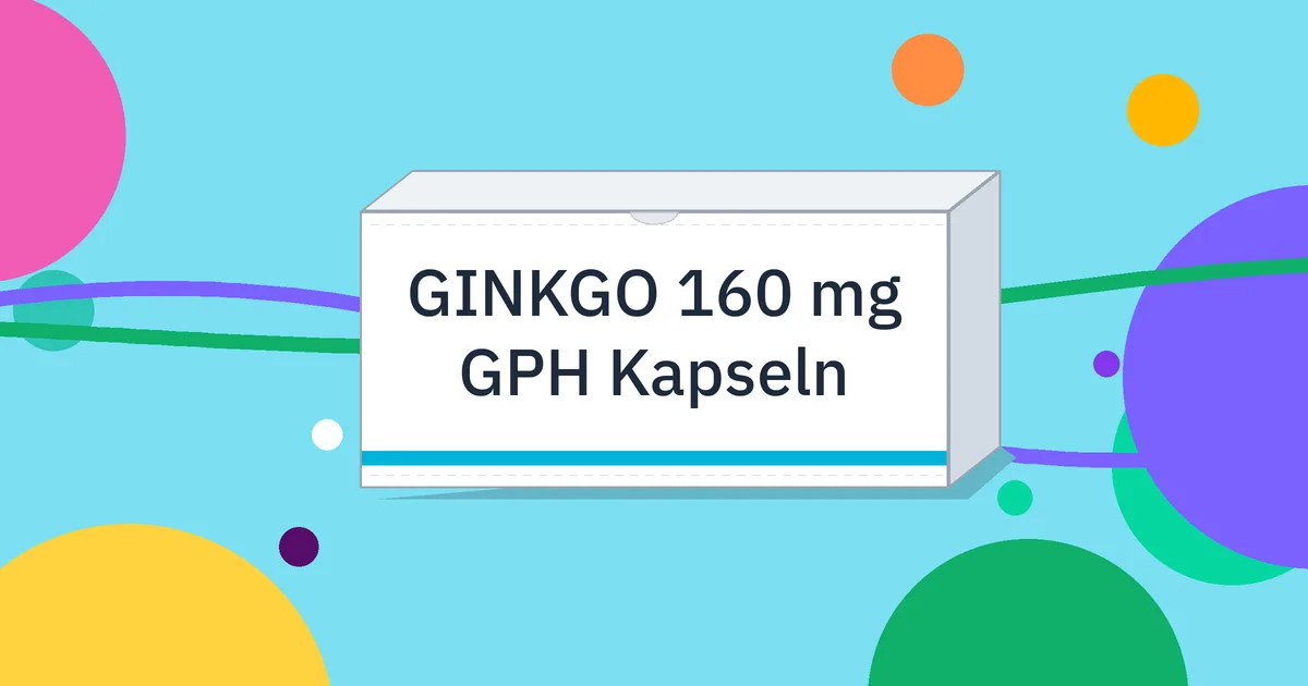 Symbolbild: Packung mit der Aufschrift GINKGO 160 mg GPH Kapseln (PZN 09178892) – Verfügbarkeit und Bezug in Apotheken in Frankfurt am Main