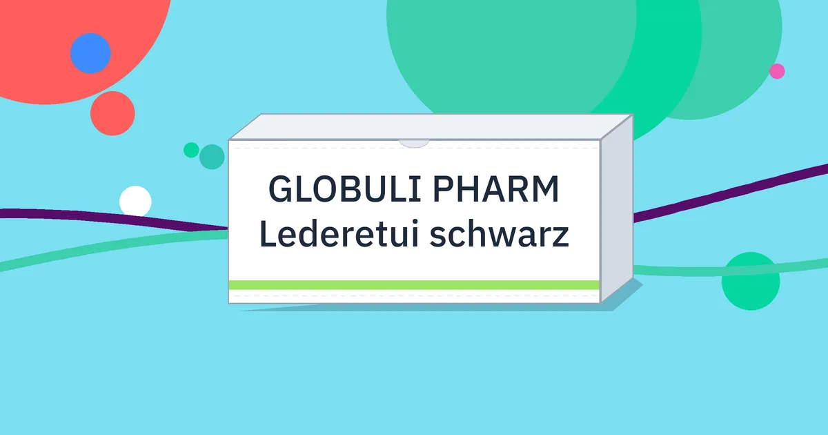 Symbolbild: Packung mit der Aufschrift GLOBULI PHARM Lederetui schwarz (PZN 01455694) – Verfügbarkeit und Bezug in Apotheken in Frankfurt am Main