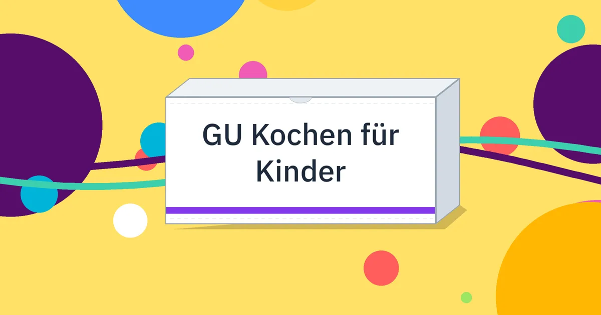 Symbolbild: Packung mit der Aufschrift GU Kochen für Kinder (PZN 15196776) – Verfügbarkeit und Bezug in Apotheken in Frankfurt am Main