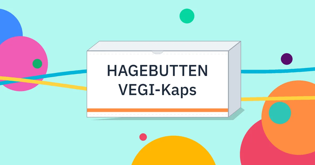Symbolbild: Packung mit der Aufschrift HAGEBUTTEN VEGI-Kaps (PZN 13982039) – Verfügbarkeit und Bezug in Apotheken in Frankfurt am Main