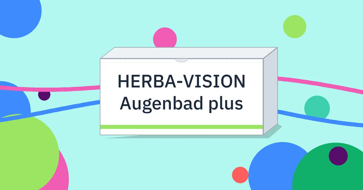 Symbolbild: Packung mit der Aufschrift HERBA-VISION Augenbad plus (PZN 07635434) – Verfügbarkeit und Bezug in Apotheken in Frankfurt am Main