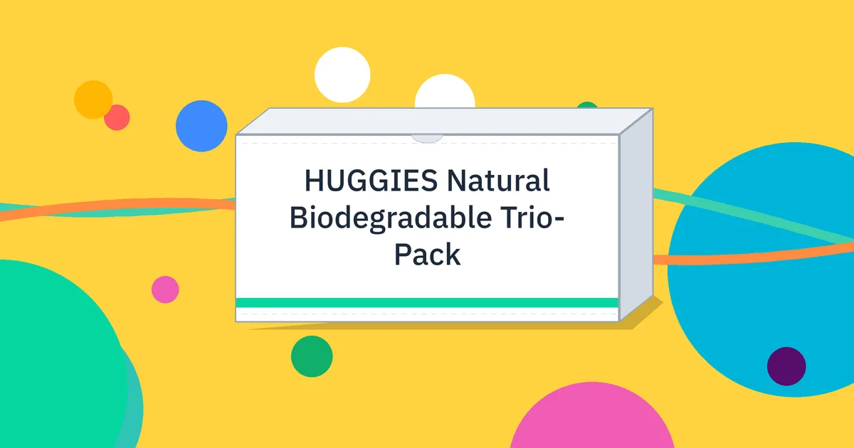 Symbolbild: Packung mit der Aufschrift HUGGIES Natural Biodegradable Trio-Pack (PZN 18062898) – Verfügbarkeit und Bezug in Apotheken in Frankfurt am Main