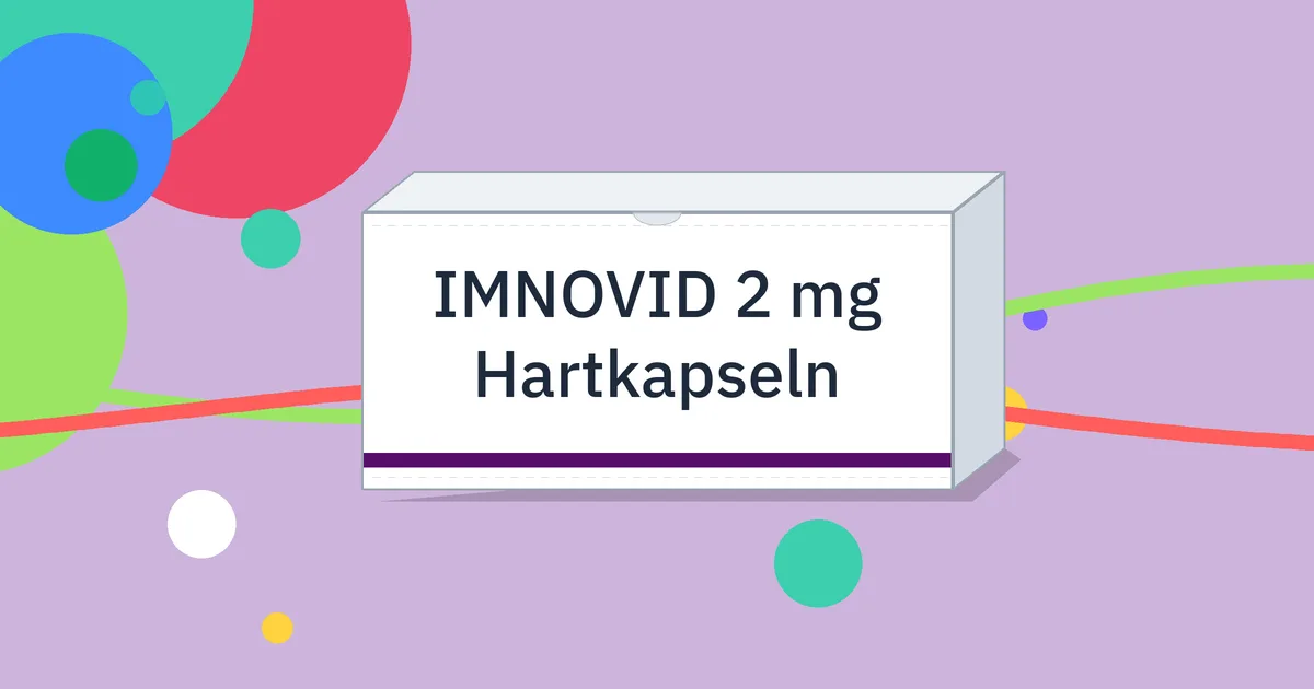 Symbolbild: Packung mit der Aufschrift IMNOVID 2 mg Hartkapseln (PZN 12490914) – Verfügbarkeit und Bezug in Apotheken in Frankfurt am Main