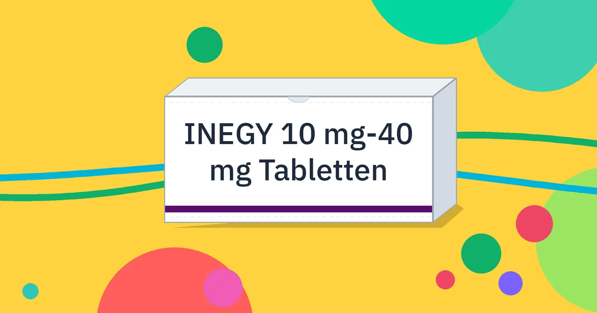 Symbolbild: Packung mit der Aufschrift INEGY 10 mg-40 mg Tabletten (PZN 10135592) – Verfügbarkeit und Bezug in Apotheken in Frankfurt am Main