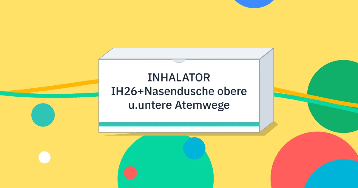 Symbolbild: Packung mit der Aufschrift INHALATOR IH26+Nasendusche obere u.untere Atemwege (PZN 18054539) – Verfügbarkeit und Bezug in Apotheken in Frankfurt am Main