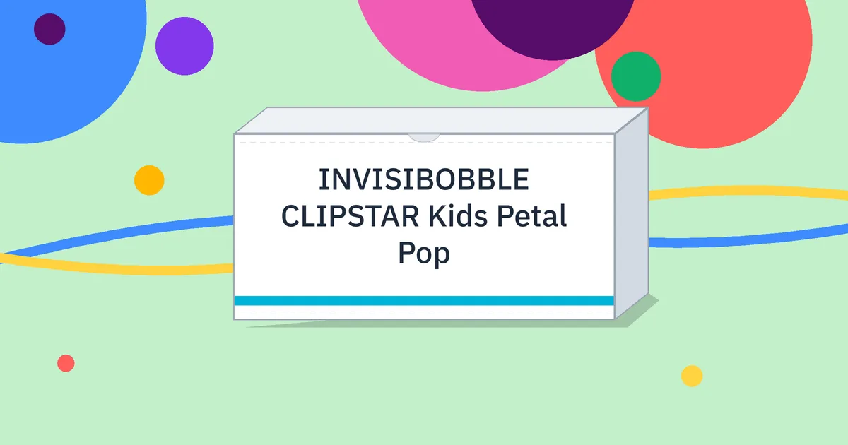 Symbolbild: Packung mit der Aufschrift INVISIBOBBLE CLIPSTAR Kids Petal Pop (PZN 20383888) – Verfügbarkeit und Bezug in Apotheken in Frankfurt am Main