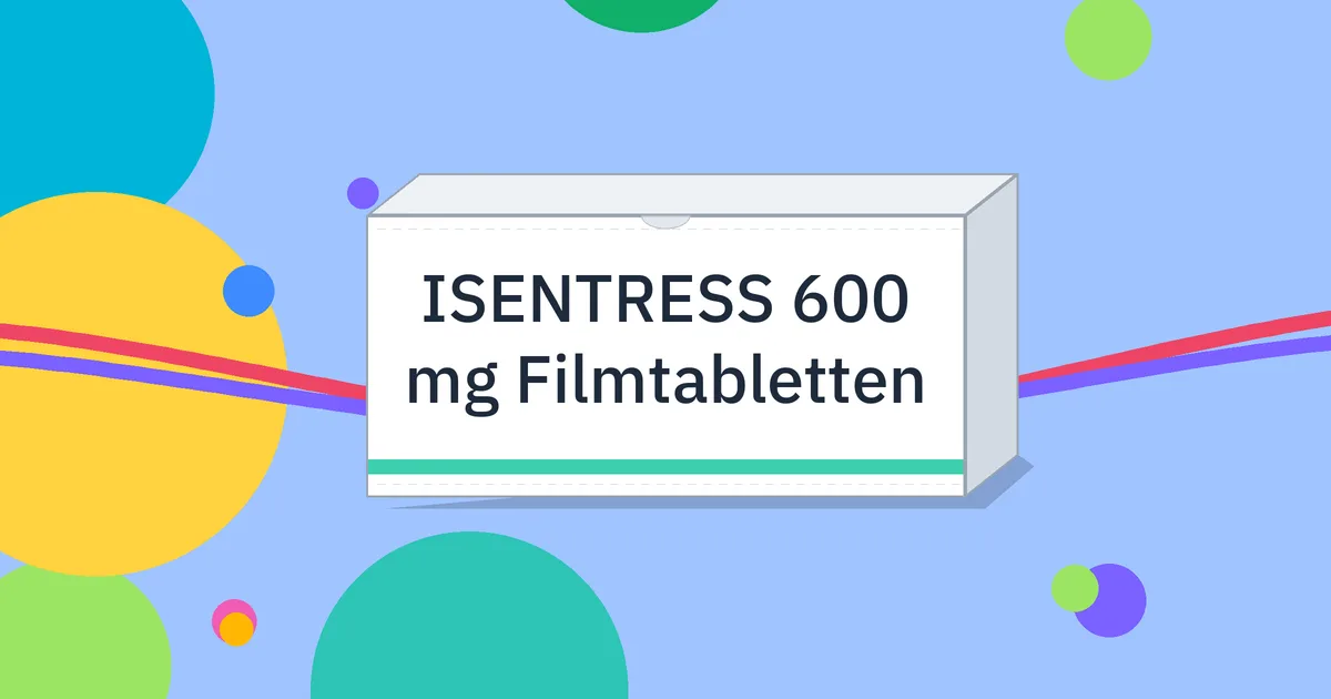 Symbolbild: Packung mit der Aufschrift ISENTRESS 600 mg Filmtabletten (PZN 14140489) – Verfügbarkeit und Bezug in Apotheken in Frankfurt am Main