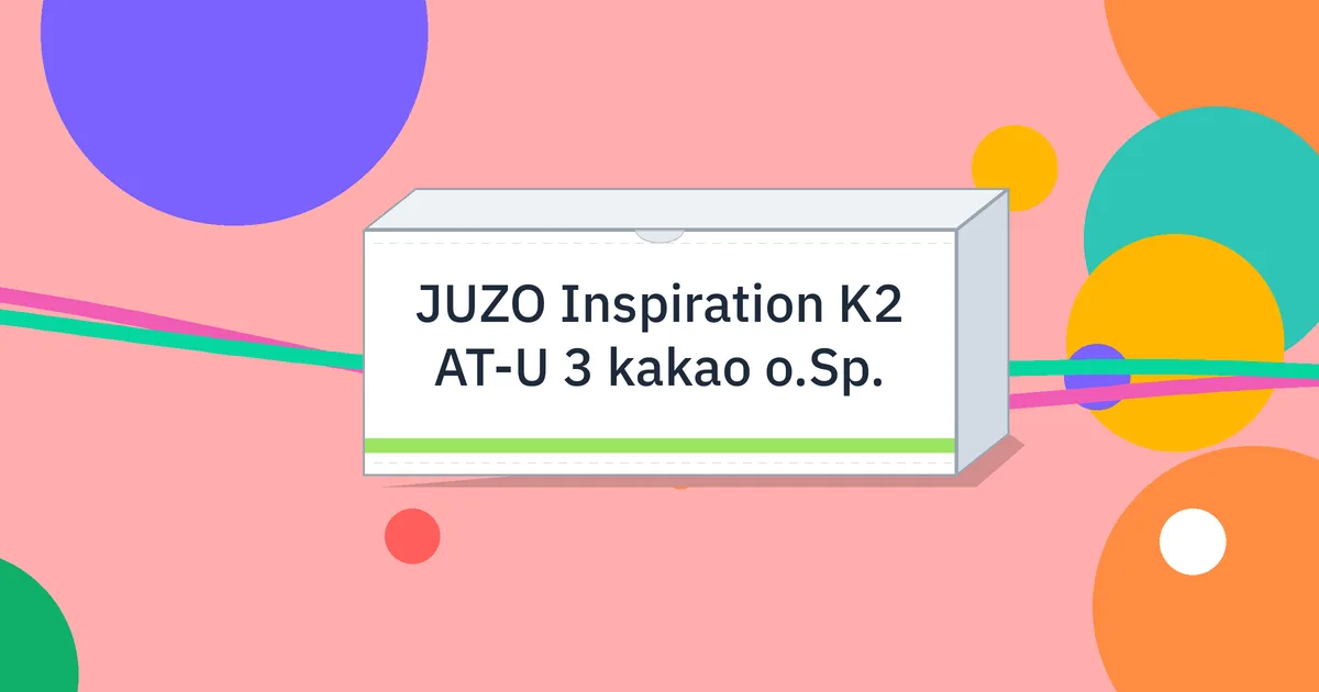 Symbolbild: Packung mit der Aufschrift JUZO Inspiration K2 AT-U 3 kakao o.Sp. (PZN 14927717) – Verfügbarkeit und Bezug in Apotheken in Frankfurt am Main