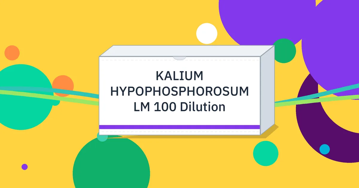 Symbolbild: Packung mit der Aufschrift KALIUM HYPOPHOSPHOROSUM LM 100 Dilution (PZN 12922265) – Verfügbarkeit und Bezug in Apotheken in Frankfurt am Main