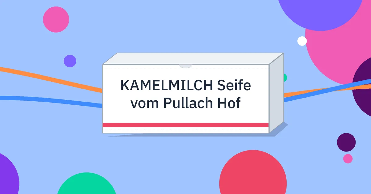 Symbolbild: Packung mit der Aufschrift KAMELMILCH Seife vom Pullach Hof (PZN 20420939) – Verfügbarkeit und Bezug in Apotheken in Frankfurt am Main