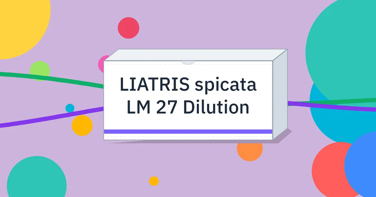 Symbolbild: Packung mit der Aufschrift LIATRIS spicata LM 27 Dilution (PZN 13528895) – Verfügbarkeit und Bezug in Apotheken in Frankfurt am Main