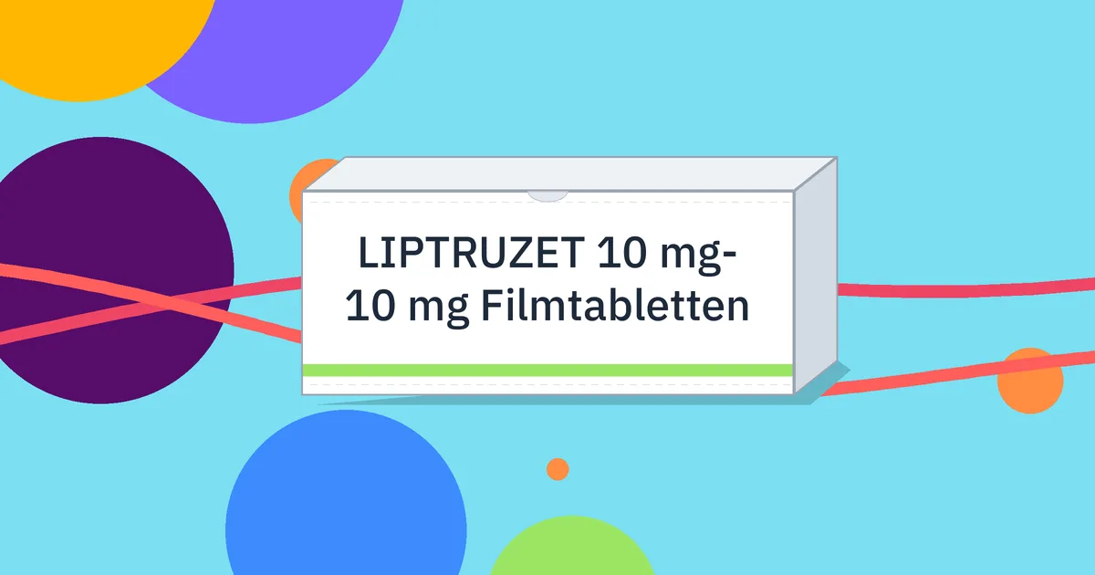 Symbolbild: Packung mit der Aufschrift LIPTRUZET 10 mg-10 mg Filmtabletten (PZN 17510314) – Verfügbarkeit und Bezug in Apotheken in Frankfurt am Main
