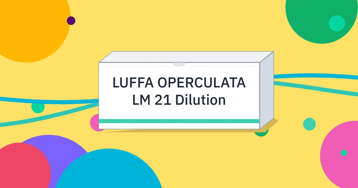 Symbolbild: Packung mit der Aufschrift LUFFA OPERCULATA LM 21 Dilution (PZN 12933429) – Verfügbarkeit und Bezug in Apotheken in Frankfurt am Main