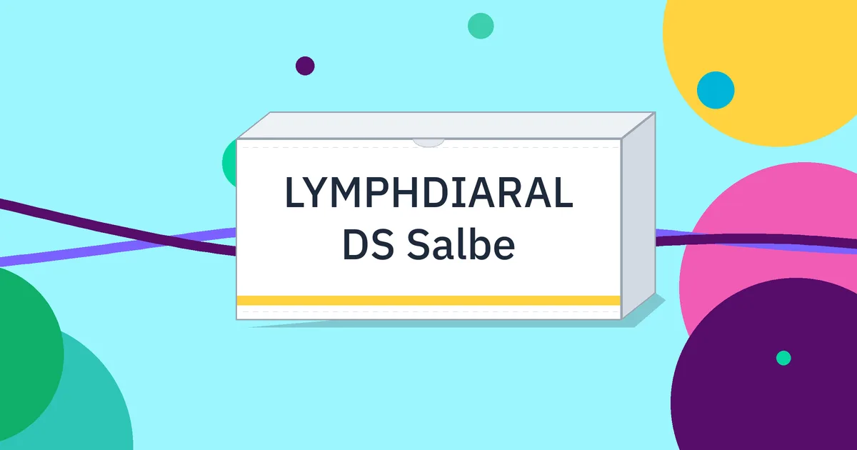 Symbolbild: Packung mit der Aufschrift LYMPHDIARAL DS Salbe (PZN 03898148) – Verfügbarkeit und Bezug in Apotheken in Frankfurt am Main
