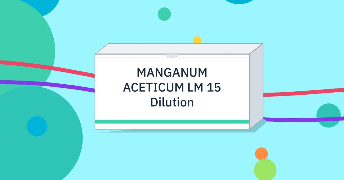 Symbolbild: Packung mit der Aufschrift MANGANUM ACETICUM LM 15 Dilution (PZN 12942397) – Verfügbarkeit und Bezug in Apotheken in Frankfurt am Main