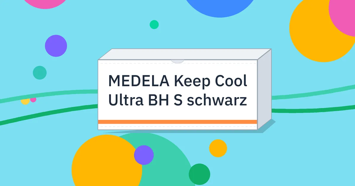 Symbolbild: Packung mit der Aufschrift MEDELA Keep Cool Ultra BH S schwarz (PZN 18269464) – Verfügbarkeit und Bezug in Apotheken in Frankfurt am Main