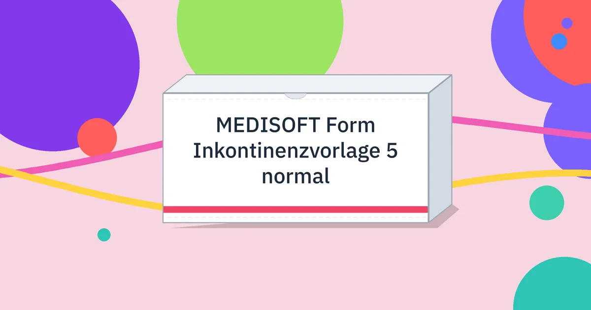 Symbolbild: Packung mit der Aufschrift MEDISOFT Form Inkontinenzvorlage 5 normal (PZN 20174848) – Verfügbarkeit und Bezug in Apotheken in Frankfurt am Main
