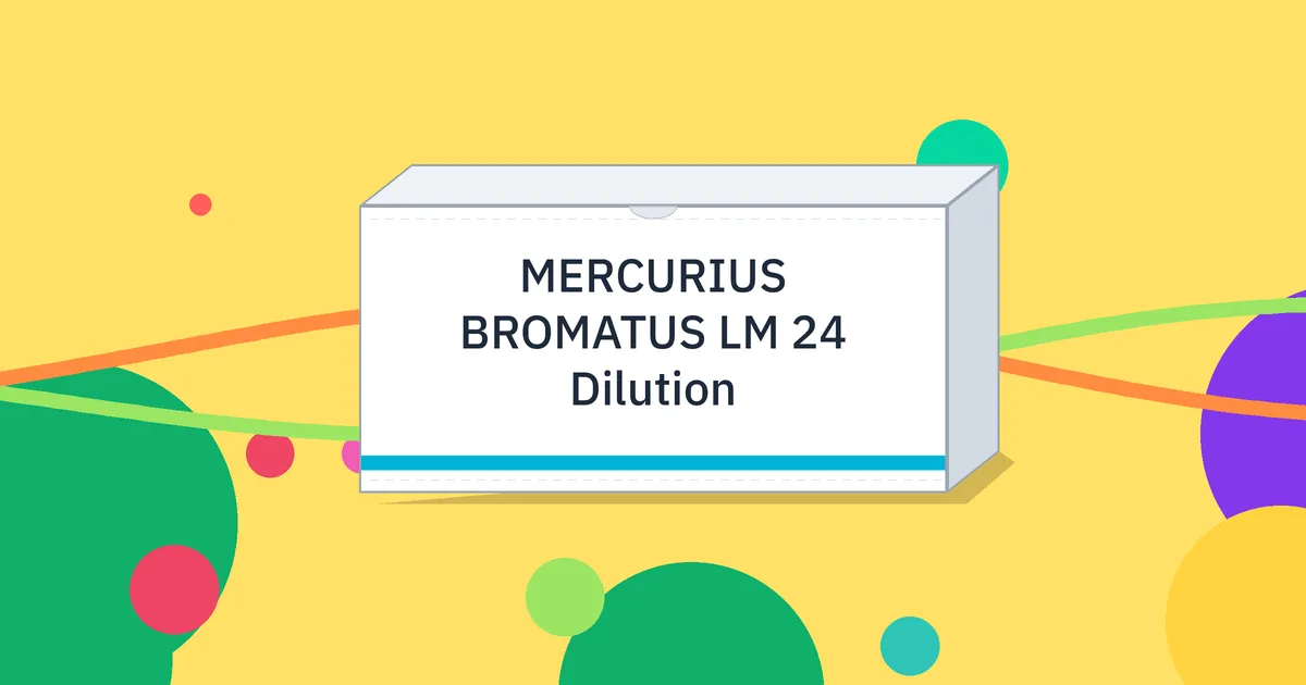 Symbolbild: Packung mit der Aufschrift MERCURIUS BROMATUS LM 24 Dilution (PZN 12949181) – Verfügbarkeit und Bezug in Apotheken in Frankfurt am Main