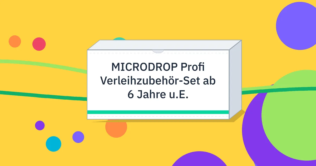 Symbolbild: Packung mit der Aufschrift MICRODROP Profi Verleihzubehör-Set ab 6 Jahre u.E. (PZN 11865341) – Verfügbarkeit und Bezug in Apotheken in Frankfurt am Main