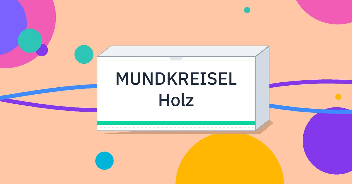 Symbolbild: Packung mit der Aufschrift MUNDKREISEL Holz (PZN 01966762) – Verfügbarkeit und Bezug in Apotheken in Frankfurt am Main