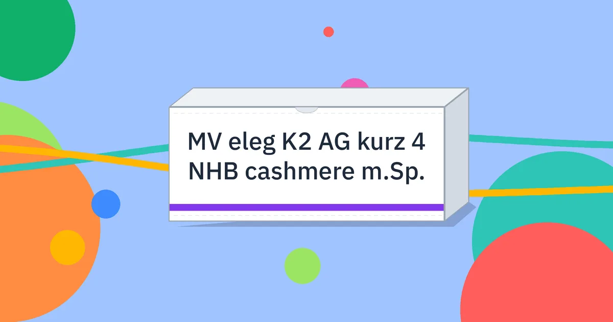Symbolbild: Packung mit der Aufschrift MV eleg K2 AG kurz 4 NHB cashmere m.Sp. (PZN 15715880) – Verfügbarkeit und Bezug in Apotheken in Frankfurt am Main