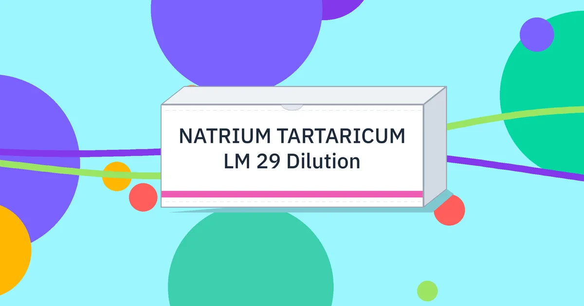 Symbolbild: Packung mit der Aufschrift NATRIUM TARTARICUM LM 29 Dilution (PZN 12967894) – Verfügbarkeit und Bezug in Apotheken in Frankfurt am Main