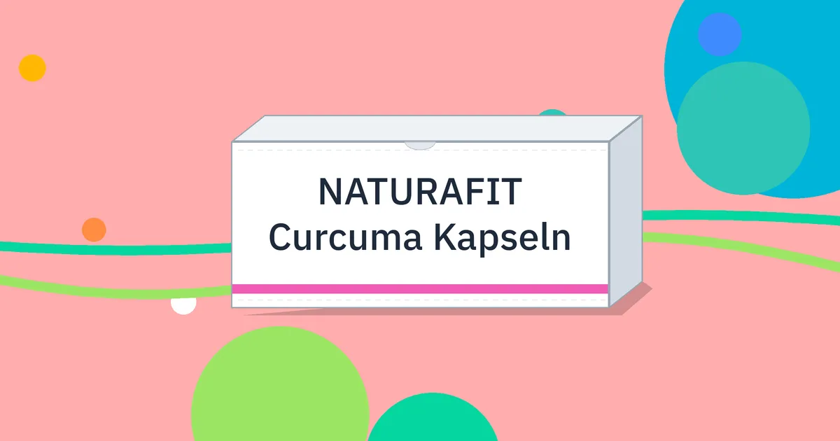 Symbolbild: Packung mit der Aufschrift NATURAFIT Curcuma Kapseln (PZN 11862466) – Verfügbarkeit und Bezug in Apotheken in Frankfurt am Main