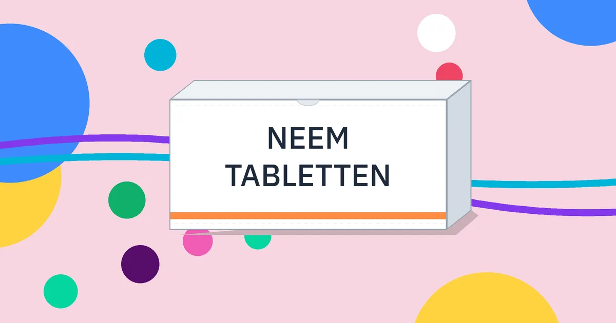 Symbolbild: Packung mit der Aufschrift NEEM TABLETTEN (PZN 01023730) – Verfügbarkeit und Bezug in Apotheken in Frankfurt am Main