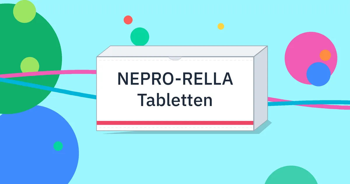 Symbolbild: Packung mit der Aufschrift NEPRO-RELLA Tabletten (PZN 09009221) – Verfügbarkeit und Bezug in Apotheken in Frankfurt am Main