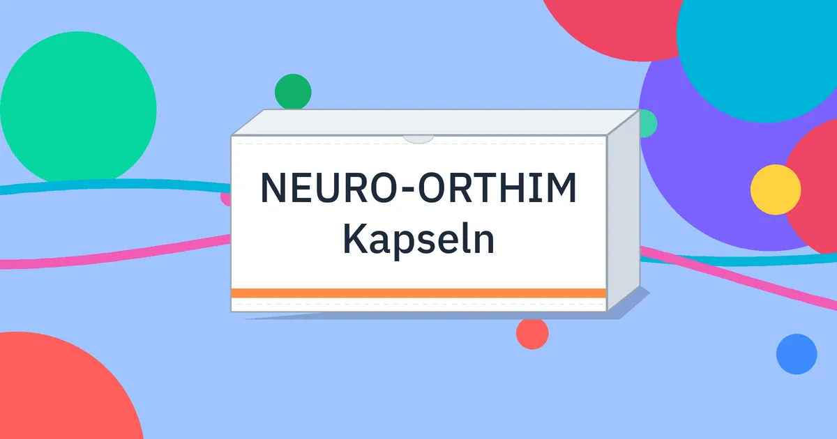 Symbolbild: Packung mit der Aufschrift NEURO-ORTHIM Kapseln (PZN 15383277) – Verfügbarkeit und Bezug in Apotheken in Frankfurt am Main