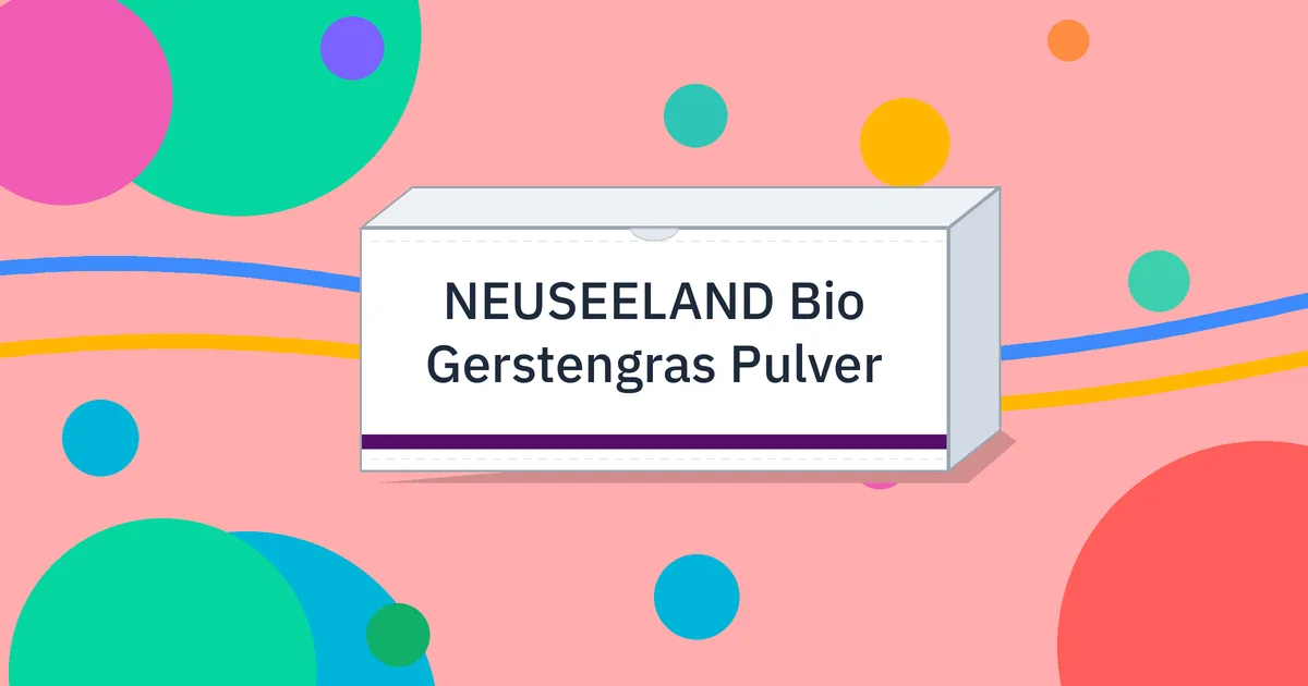 Symbolbild: Packung mit der Aufschrift NEUSEELAND Bio Gerstengras Pulver (PZN 10297202) – Verfügbarkeit und Bezug in Apotheken in Frankfurt am Main