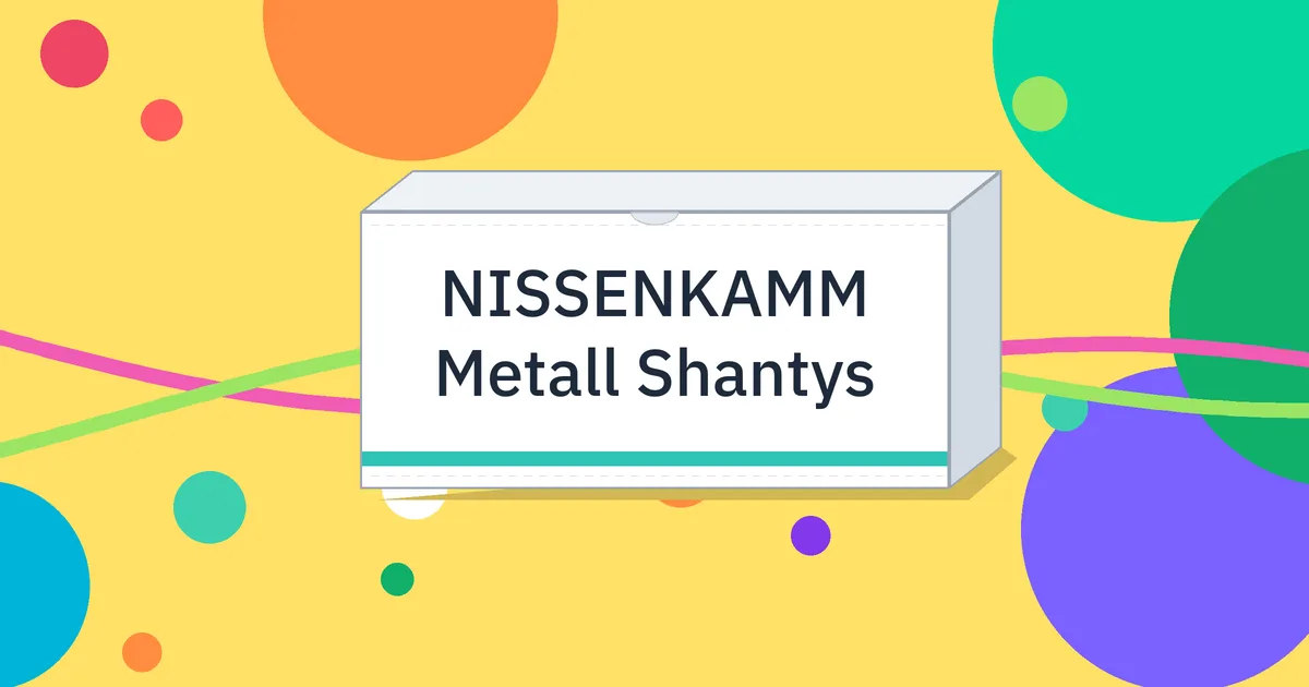 Symbolbild: Packung mit der Aufschrift NISSENKAMM Metall Shantys (PZN 07565521) – Verfügbarkeit und Bezug in Apotheken in Frankfurt am Main