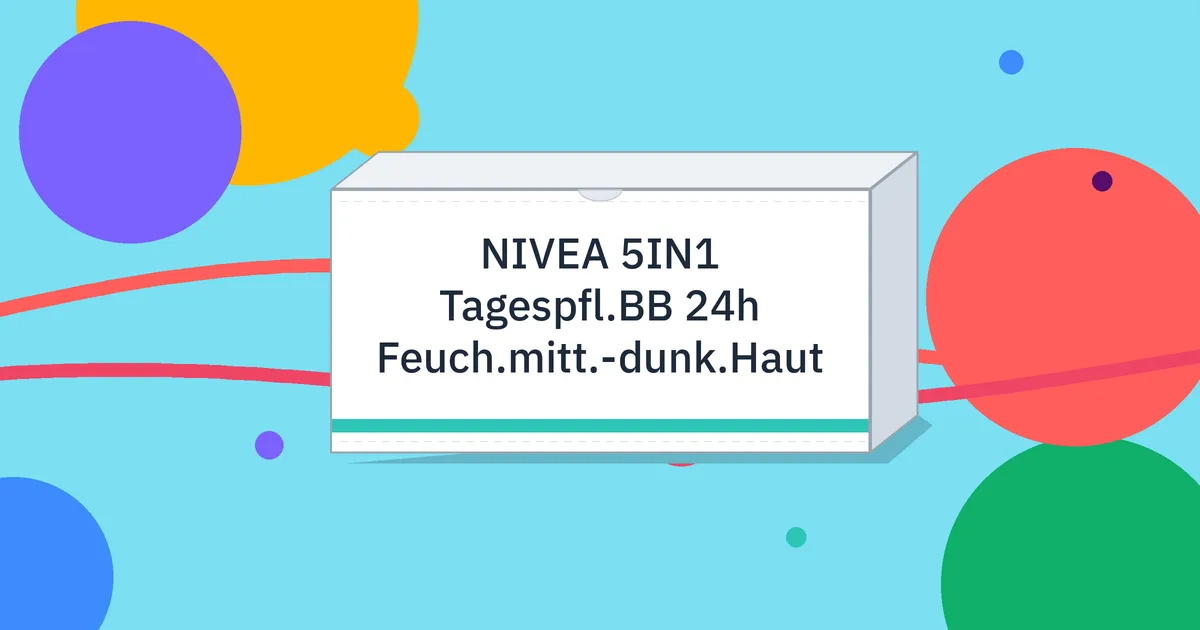 Symbolbild: Packung mit der Aufschrift NIVEA 5IN1 Tagespfl.BB 24h Feuch.mitt.-dunk.Haut (PZN 17624880) – Verfügbarkeit und Bezug in Apotheken in Frankfurt am Main