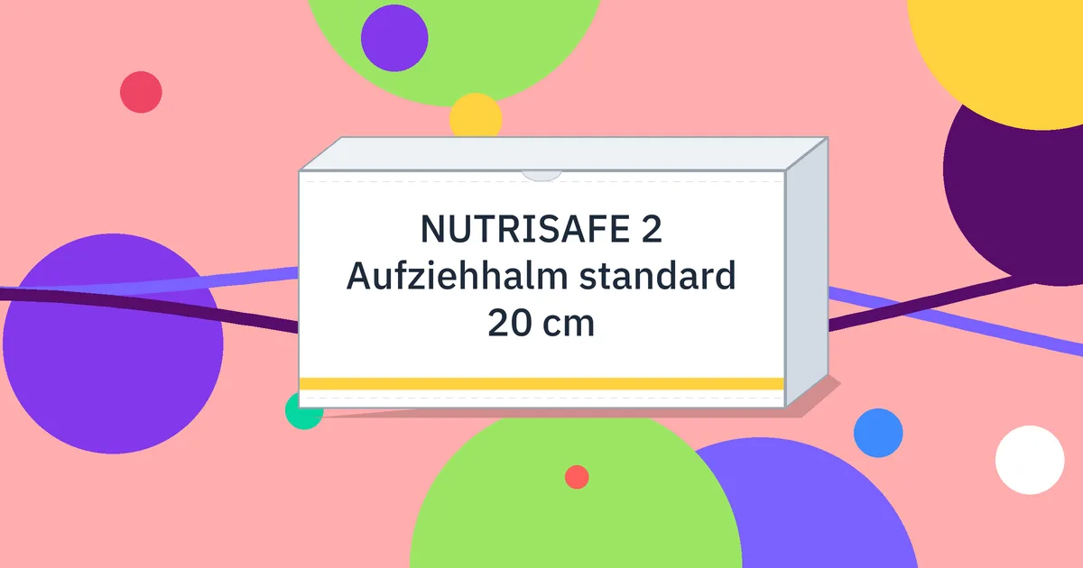 Symbolbild: Packung mit der Aufschrift NUTRISAFE 2 Aufziehhalm standard 20 cm (PZN 06846755) – Verfügbarkeit und Bezug in Apotheken in Frankfurt am Main
