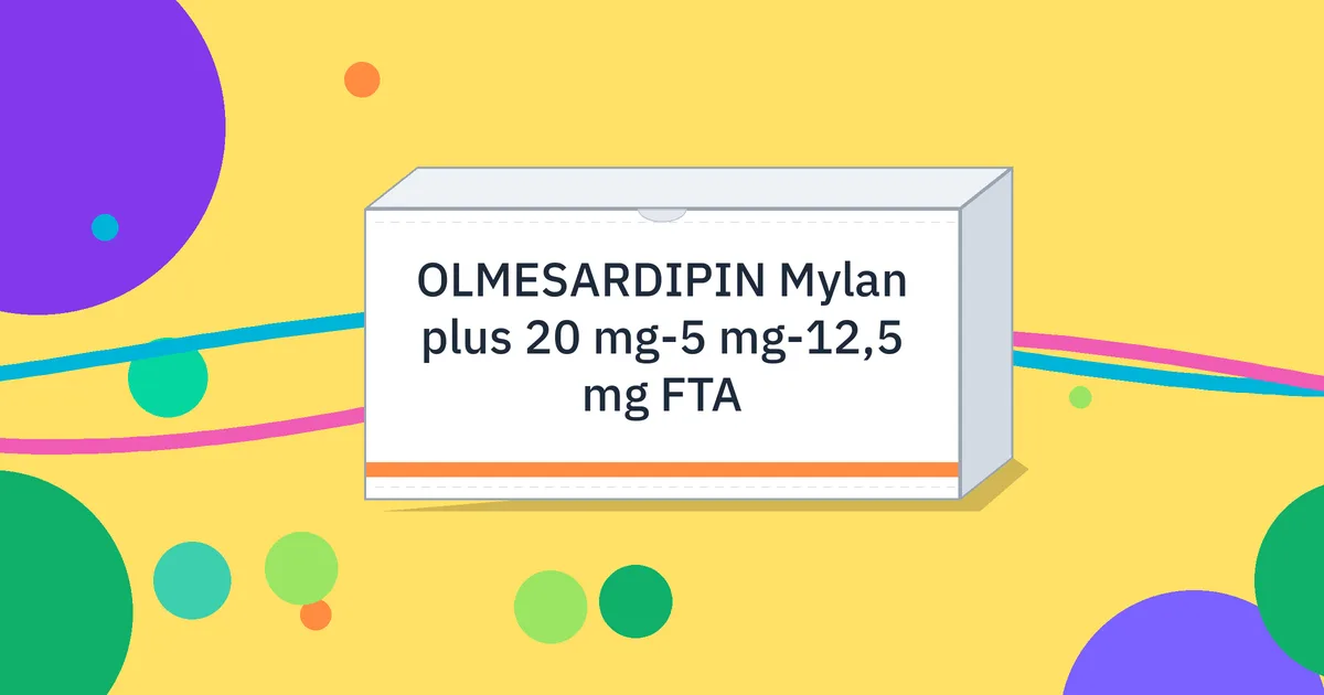 Symbolbild: Packung mit der Aufschrift OLMESARDIPIN Mylan plus 20 mg-5 mg-12,5 mg FTA (PZN 16655536) – Verfügbarkeit und Bezug in Apotheken in Frankfurt am Main
