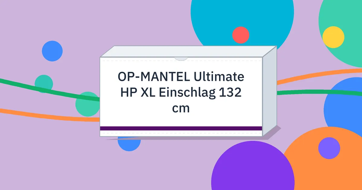 Symbolbild: Packung mit der Aufschrift OP-MANTEL Ultimate HP XL Einschlag 132 cm (PZN 04703313) – Verfügbarkeit und Bezug in Apotheken in Frankfurt am Main
