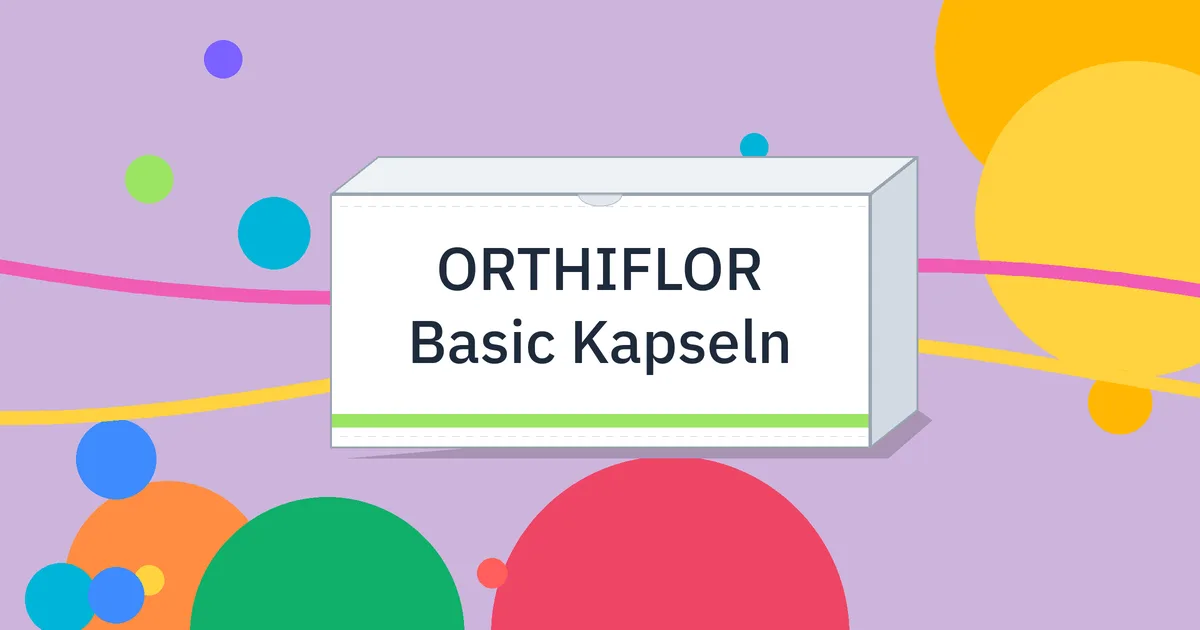 Symbolbild: Packung mit der Aufschrift ORTHIFLOR Basic Kapseln (PZN 13838609) – Verfügbarkeit und Bezug in Apotheken in Frankfurt am Main